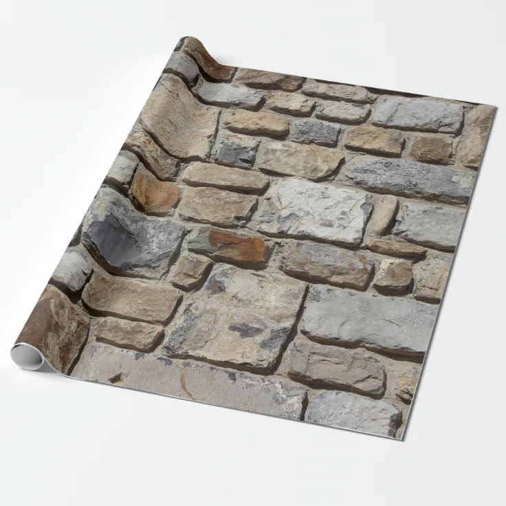 Custom Rock Wall Wrapping Paper | Zazzle