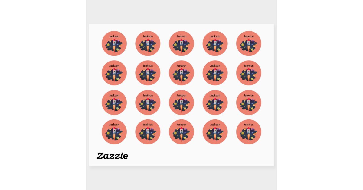 Custom Rocket Stickers | Zazzle