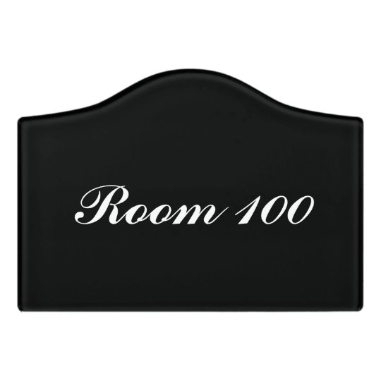 Custom room signs with your own number and color | Zazzle.com