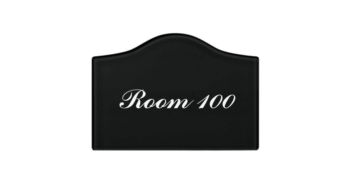 Custom room signs with your own number and color | Zazzle
