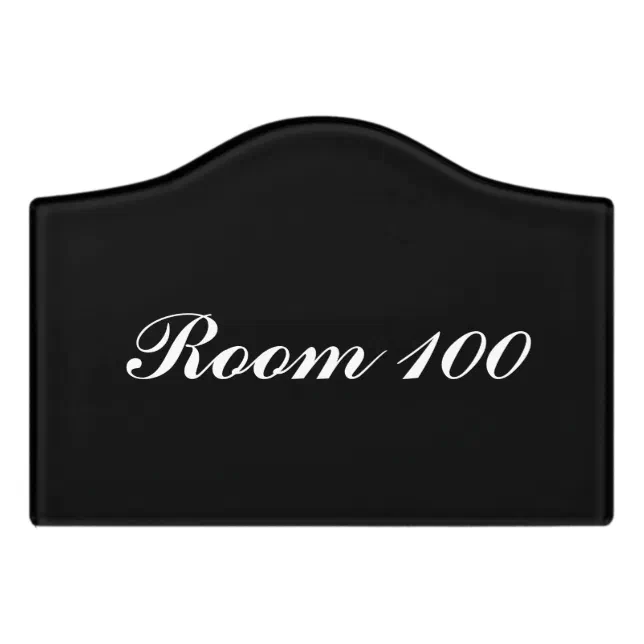 Custom room signs with your own number and color | Zazzle