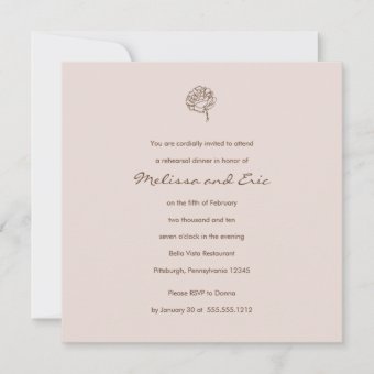 custom rose invitation | Zazzle