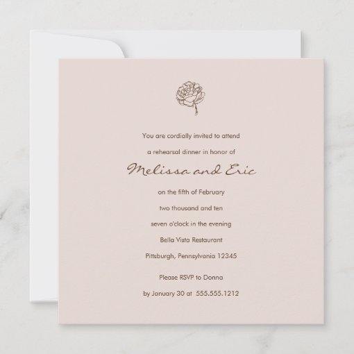custom rose invitation | Zazzle