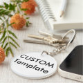 Custom Round Acrylic Keychain Key Ring - 2 Sided | Zazzle