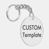 Custom Round Acrylic Keychain Key Ring - 2 Sided | Zazzle