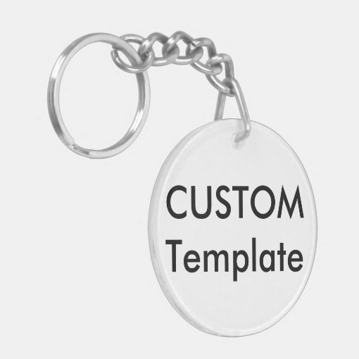 Custom Round Acrylic Keychain Key Ring - 2 Sided | Zazzle