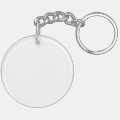 Custom Round Acrylic Keychain Key Ring - 2 Sided | Zazzle