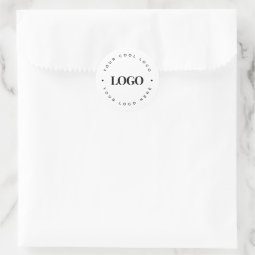 Custom Round Circle Business Logo Minimalist Plain Classic Round ...