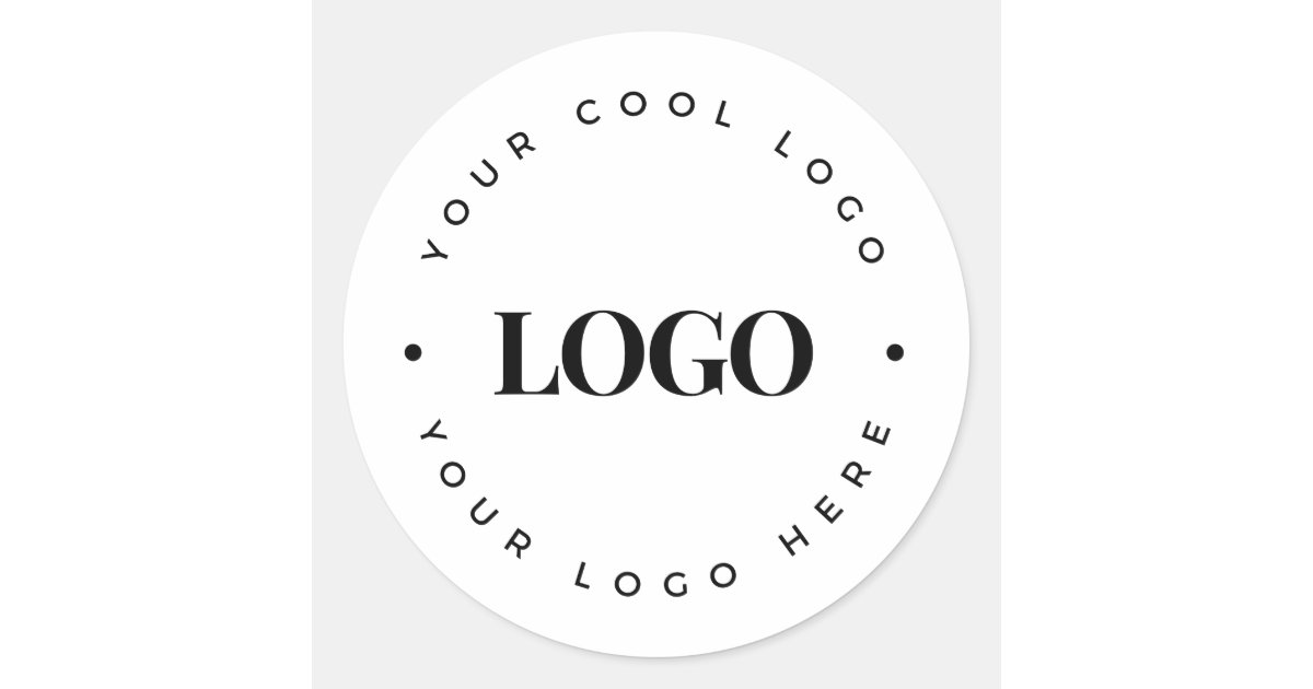 Custom Round Circle Business Logo Minimalist Plain Classic Round ...