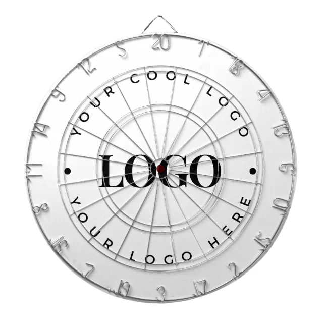 Custom Round Circle Business Logo Minimalist Plain Dart Board | Zazzle
