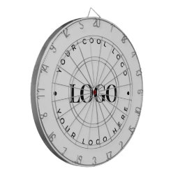 Custom Round Circle Business Logo Minimalist Plain Dart Board | Zazzle