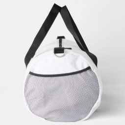 Custom Round Circle Business Logo Minimalist Plain Duffle Bag | Zazzle