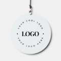 Custom Round Circle Business Logo Minimalist Plain Wind Chime | Zazzle