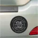 Custom Round Circle Car Magnetic Sign Custom Logo | Zazzle