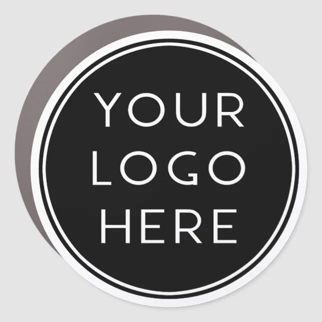 Custom Round Logo Business Promo Car Magnet | Zazzle