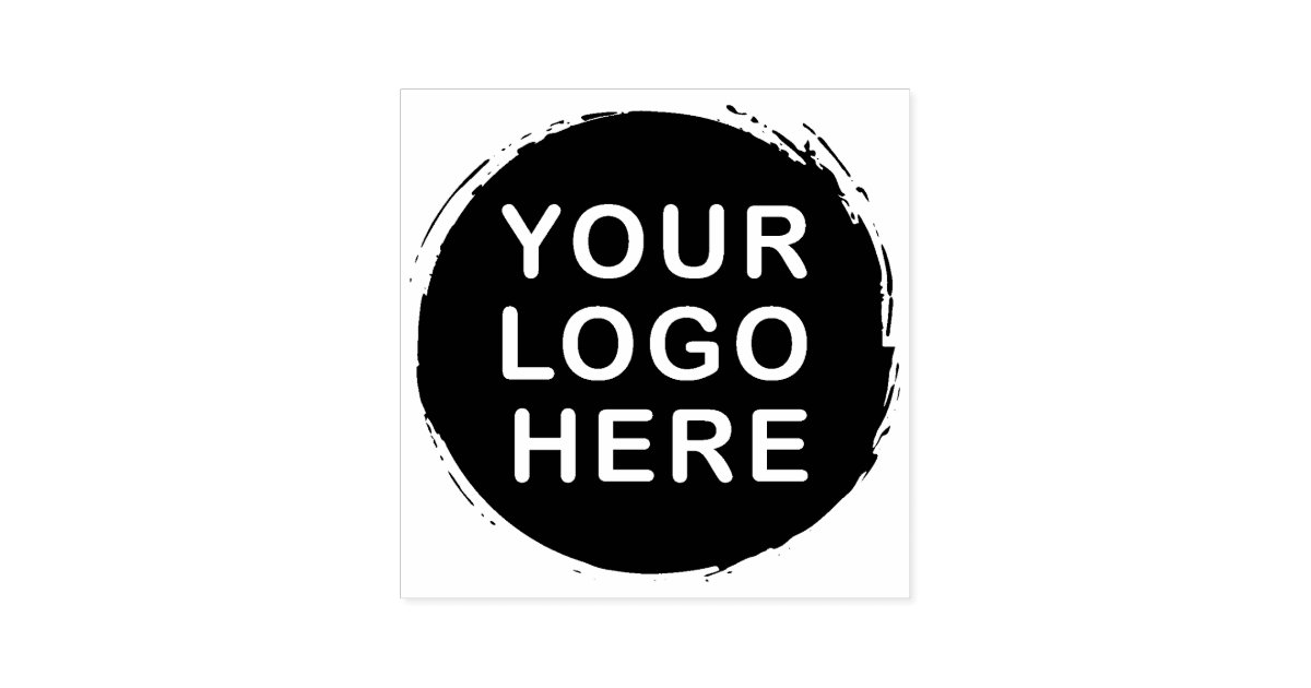 Custom Round Logo Or Image Rubber Stamp | Zazzle