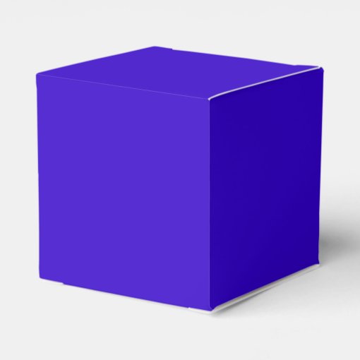 Custom Royal Blue Colored Monogram Favor Boxes | Zazzle