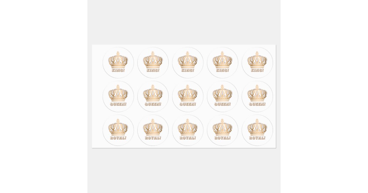 Custom Royal Labels | Zazzle