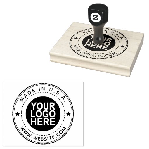 Custom Rubber Stamp Made In Country of Origin | Zazzle