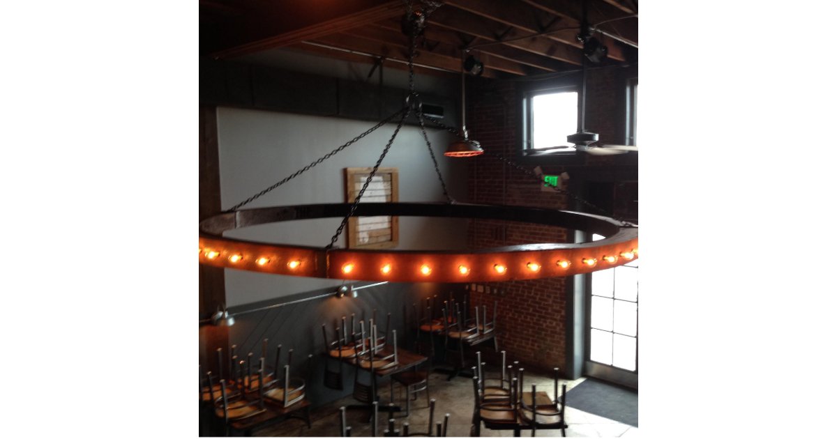 Custom Rustic Lighted Chandelier Hanging Light | Zazzle