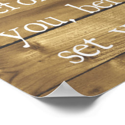 Custom Rustic Name Poster | Zazzle