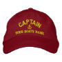 Custom sailing captains embroidered baseball cap | Zazzle