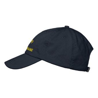 Custom sailing skipper captains embroidered baseball cap | Zazzle
