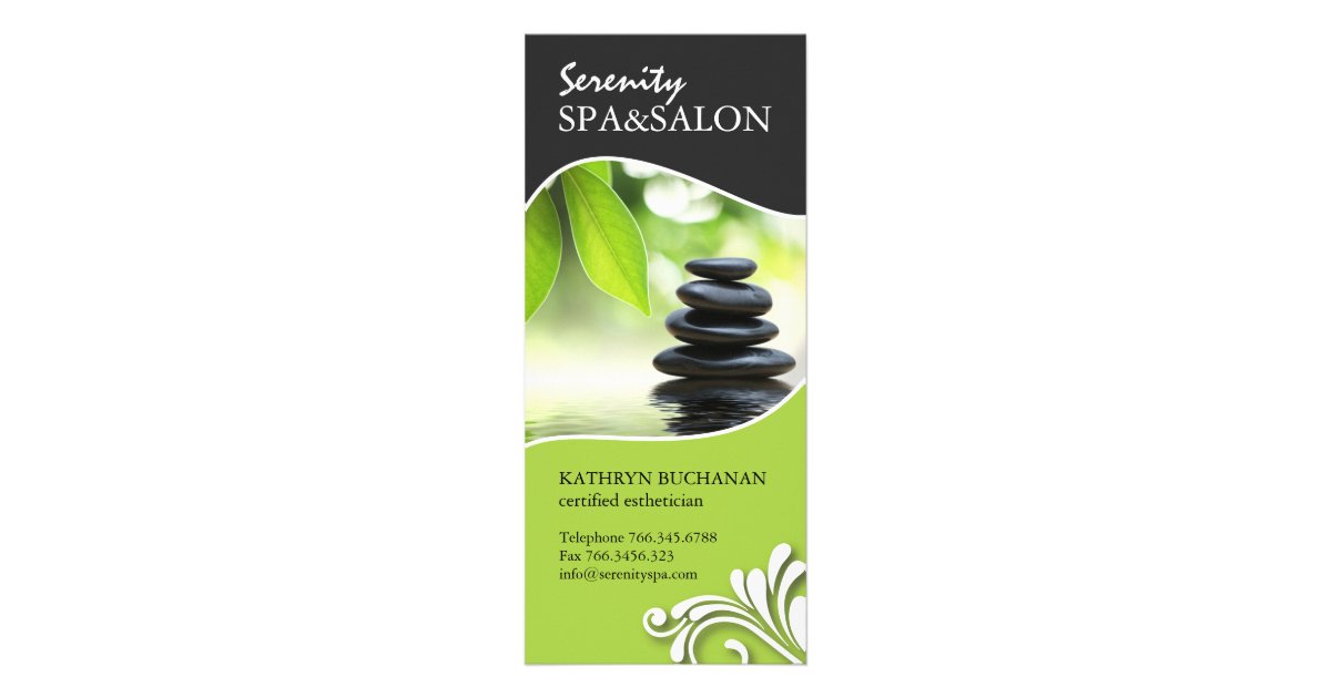 CUSTOM SALON & SPA RACK CARD | Zazzle