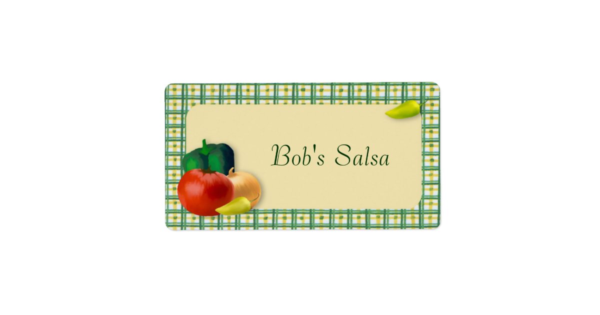 Custom Salsa Label | Zazzle