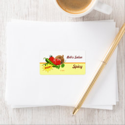Custom Salsa Labels | Zazzle