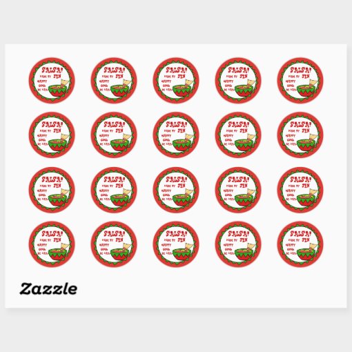 Custom Salsa Labels for Homemade Salsa | Zazzle