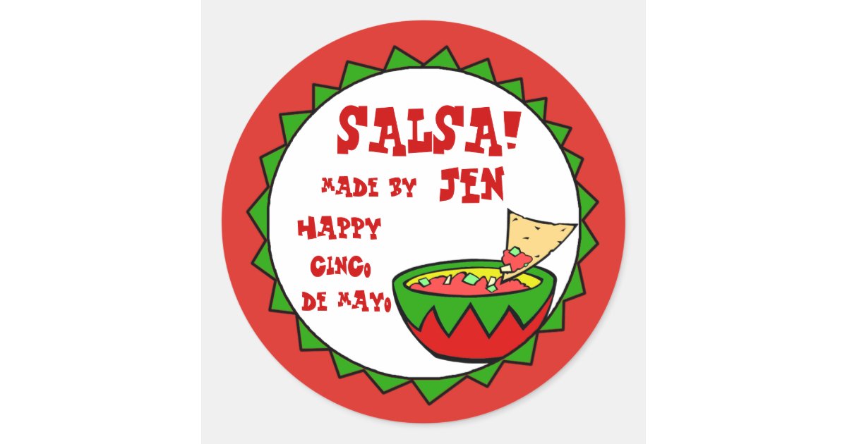 Custom Salsa Labels for Homemade Salsa | Zazzle
