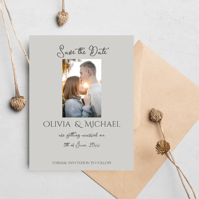 Custom Save the Date Card | Zazzle