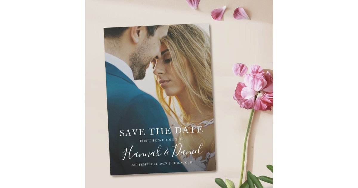 Custom Save the Date Magnet Wedding Invitations | Zazzle