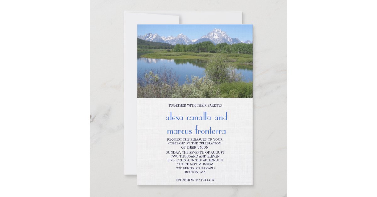 Custom Scenes Wedding Invitation | Zazzle