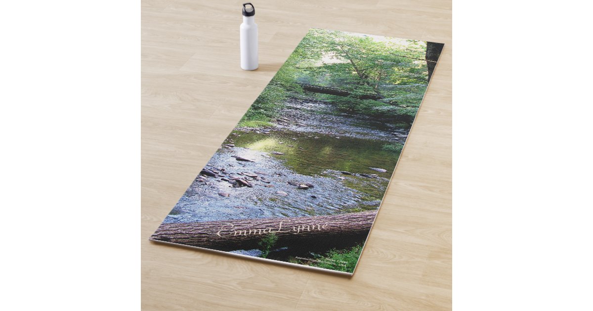 Custom Scenic Landscape Sunlight On Water Mountain Yoga Mat | Zazzle