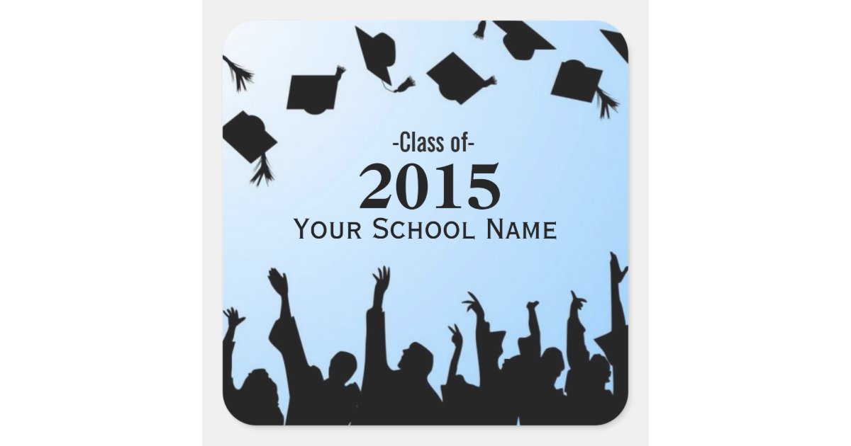 Custom School and Year Graduation Stickers | Zazzle