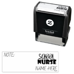 Custom School Nurse Stamp/Pass Self-inking Stamp | Zazzle