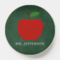 Custom School Teacher Apple Green Chalkboard PopSocket | Zazzle