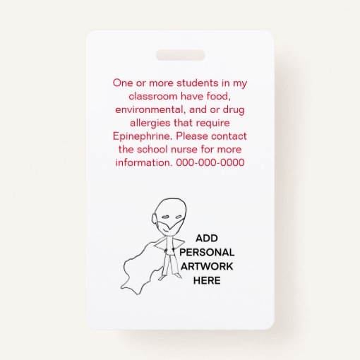 Custom School Teacher Staff ID Badge With Picture | Zazzle