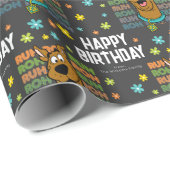 Custom Scooby-Doo Ruh Roh Happy Birthday Wrapping Paper | Zazzle