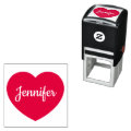 Custom Script Name Personalized Heart Self-inking Stamp | Zazzle