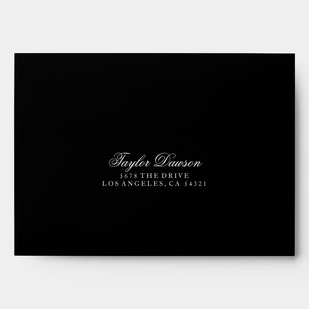 Custom Script Return Address Envelope | Zazzle