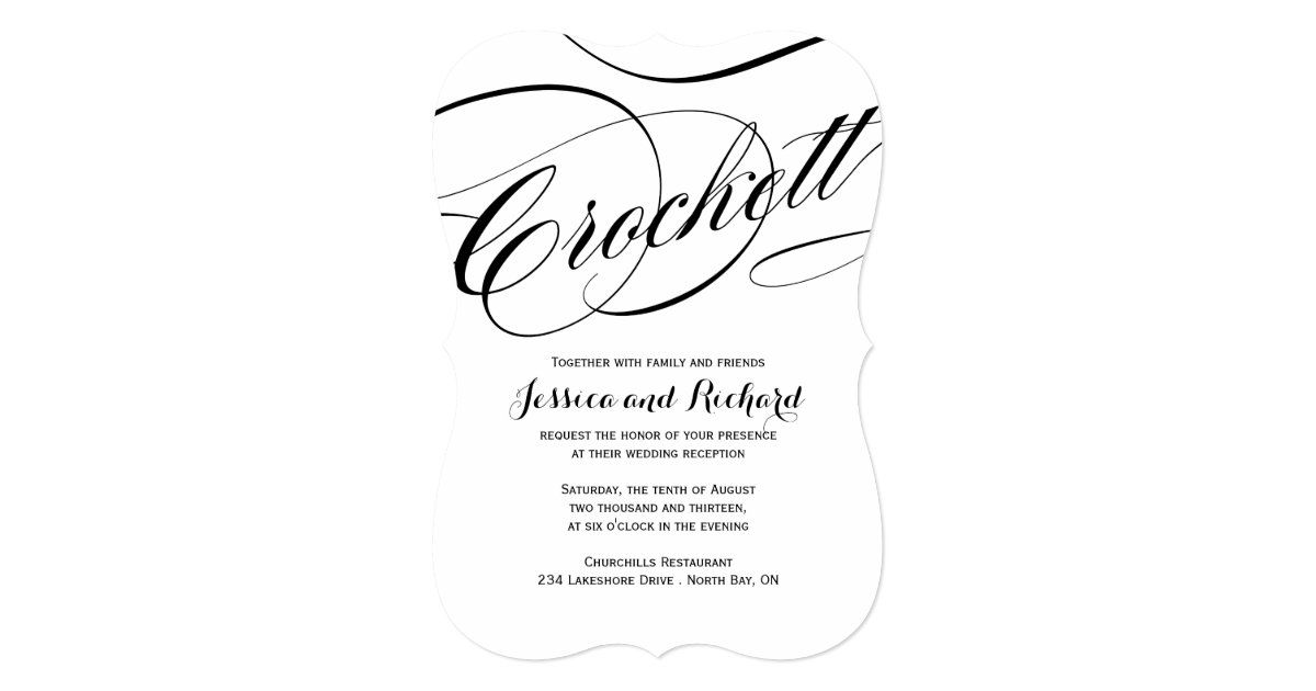 Custom Script Wedding Invitations | Zazzle.com