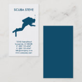 custom scuba diver business business card | Zazzle