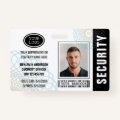 Custom Security Officer ID Photo Black Badge | Zazzle