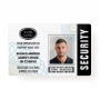 Custom Security Officer ID Photo Black Badge | Zazzle
