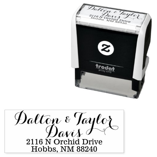 Custom Self Inking Address Stamp | Zazzle