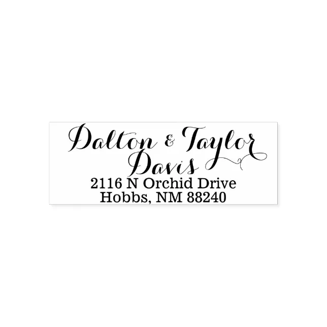 Custom Self Inking Address Stamp | Zazzle