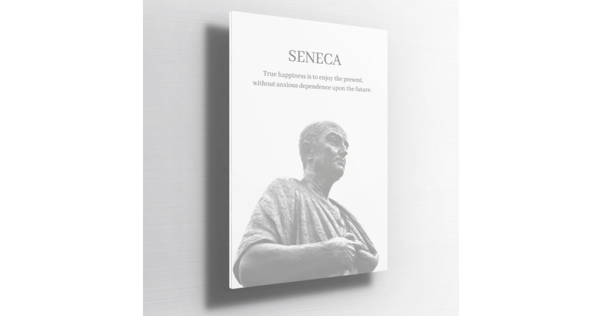 Custom Seneca inspirational quote Poster | Zazzle
